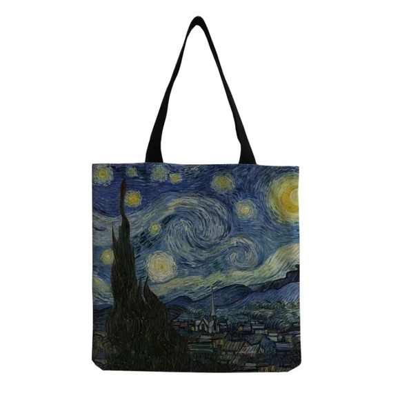 Bags | Van Gogh Starry Night Tote Bag Nwt | Poshmark